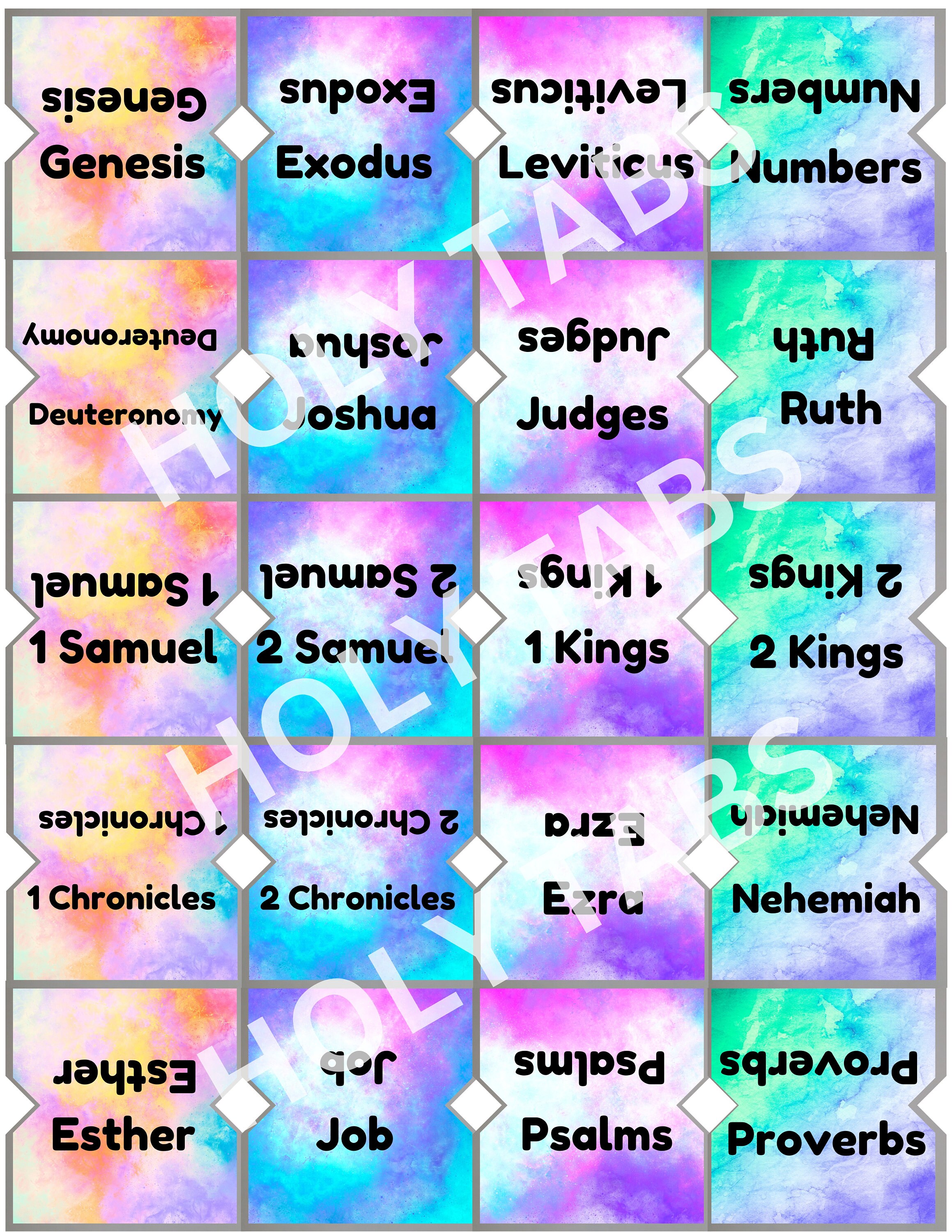 Printable Bible Tabs, Bible Download Prints, Bible Tabs Instant Access ...