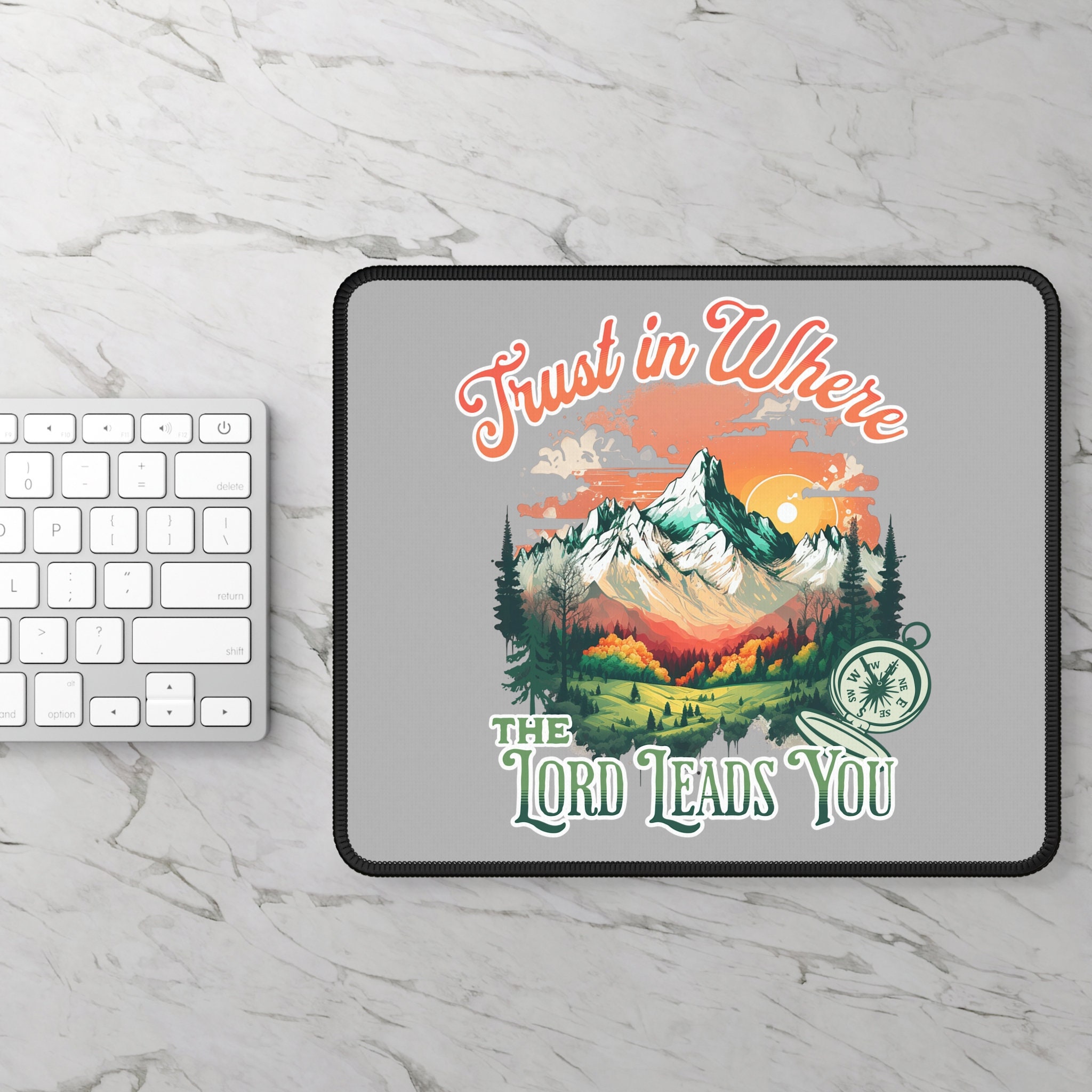 Trust Where the Lord Leads You Mouse Pad, Christian Mouse Pad ...