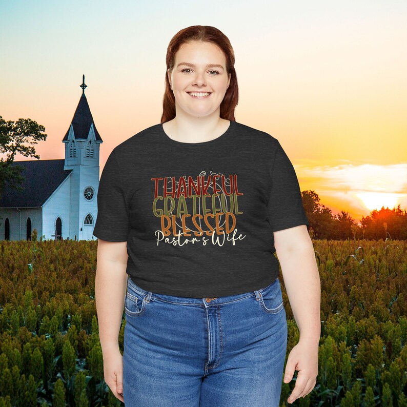 Thankful Grateful Blessed Pastor's Wife Shirt Perfect Fall Shirt for ...