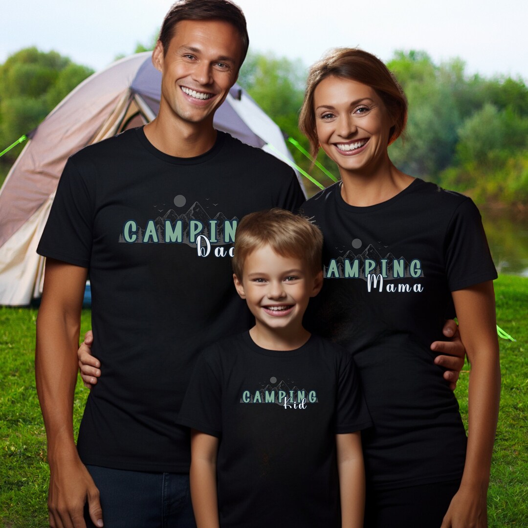 Camping Mama Shirt for Family Camping Trip Matching Group Camping T ...