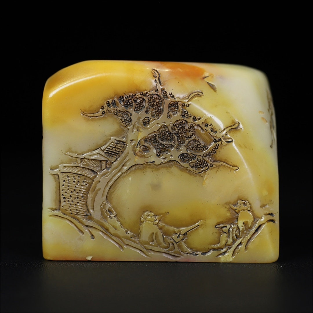 Shoushan Stone Landscape Character Thin Meaning Seal - Etsy