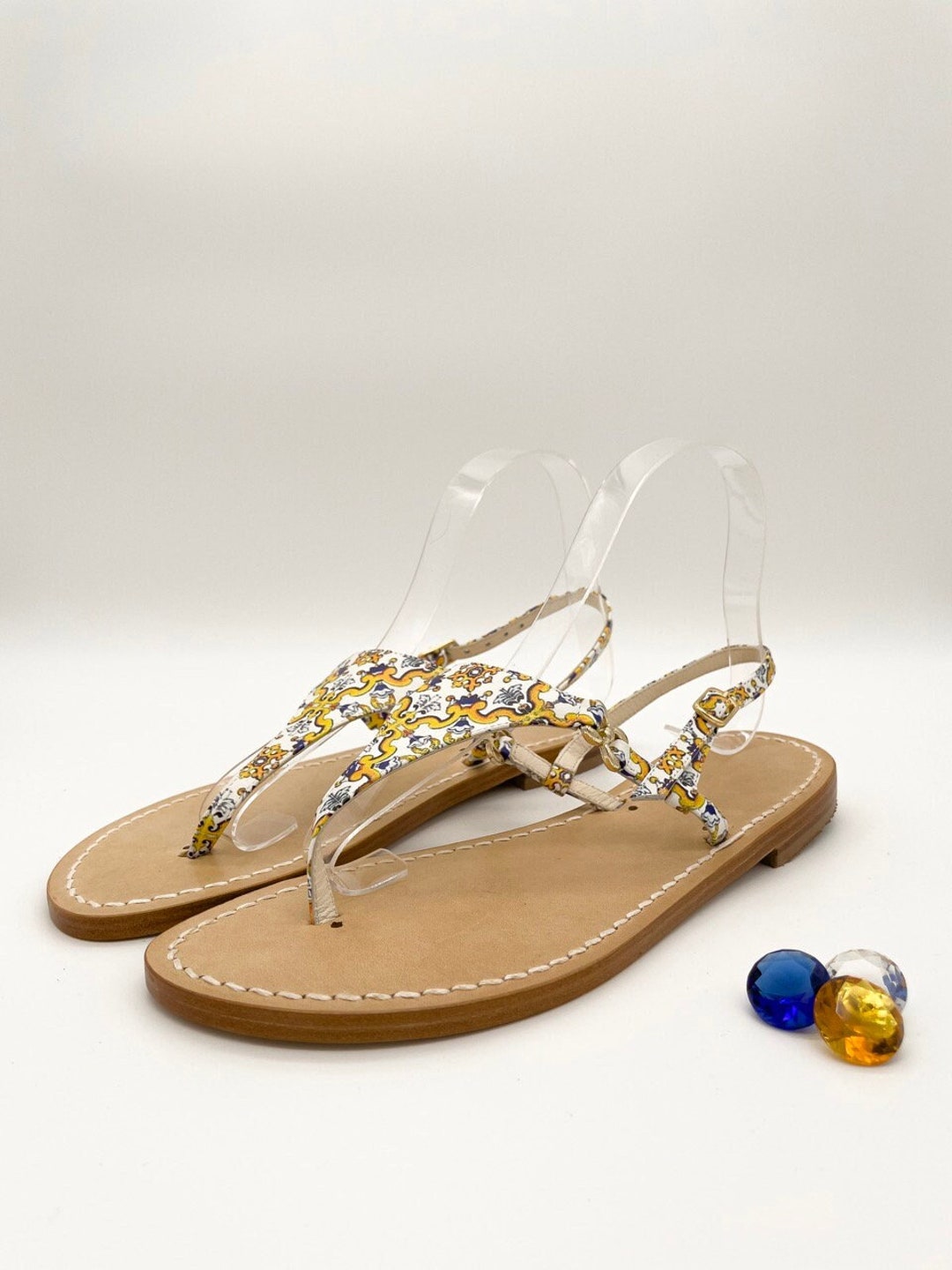 Positano Sandal Texture Nuance Made in Italy Capri Sandal - Etsy