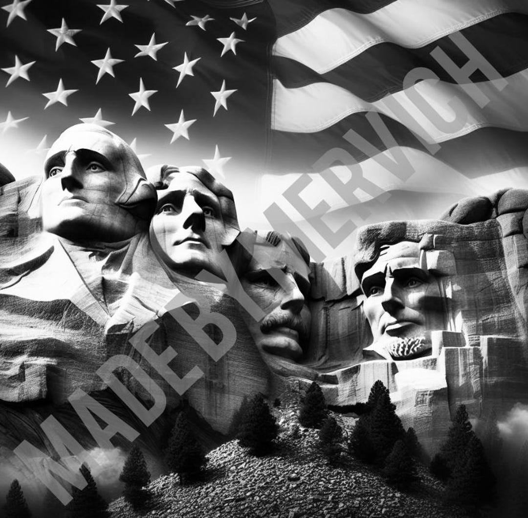 Mount Rushmore Laser Engrave PNG Image: DIY Digital File - Etsy