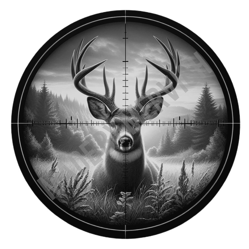 Deer in Scope Svg - Etsy