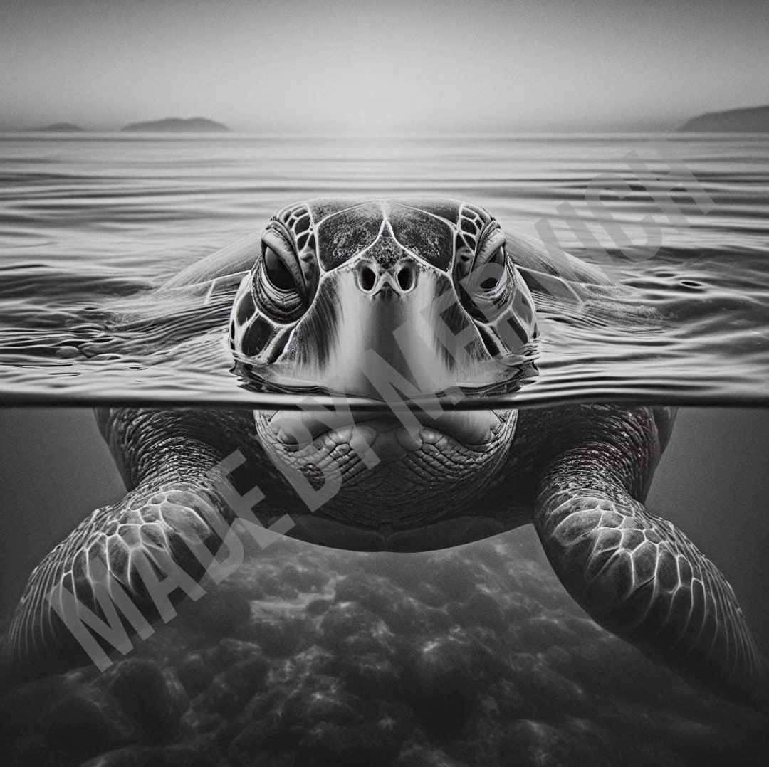 Sea Turtle Laser Engrave PNG Image (digital File) - Etsy