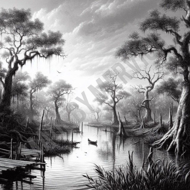 Louisiana Swamp Art - Etsy