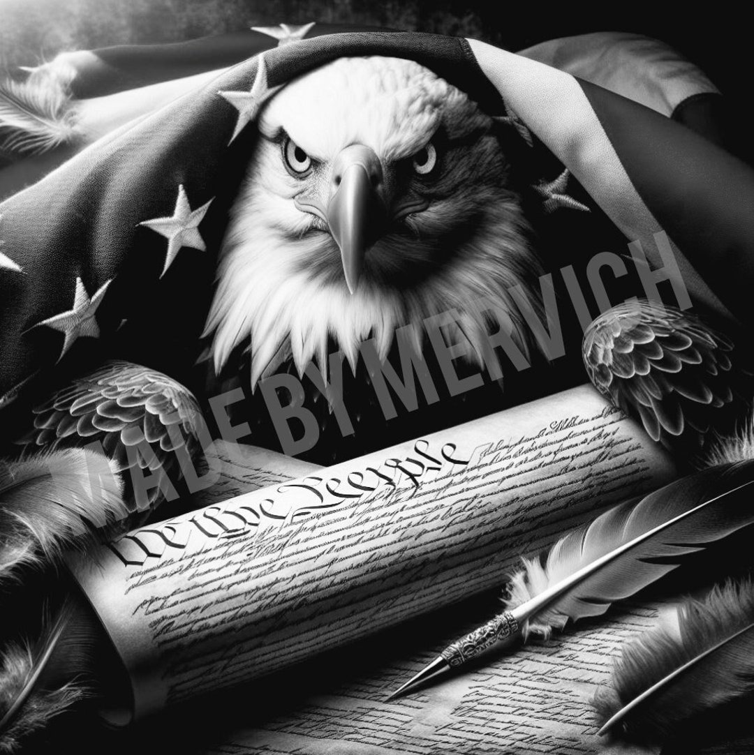 Eagle American Flag Laser Engrave PNG: Digital Design File - Etsy