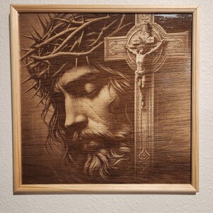 Laser Engraved Jesus Face PNG: DIY Digital File - Etsy