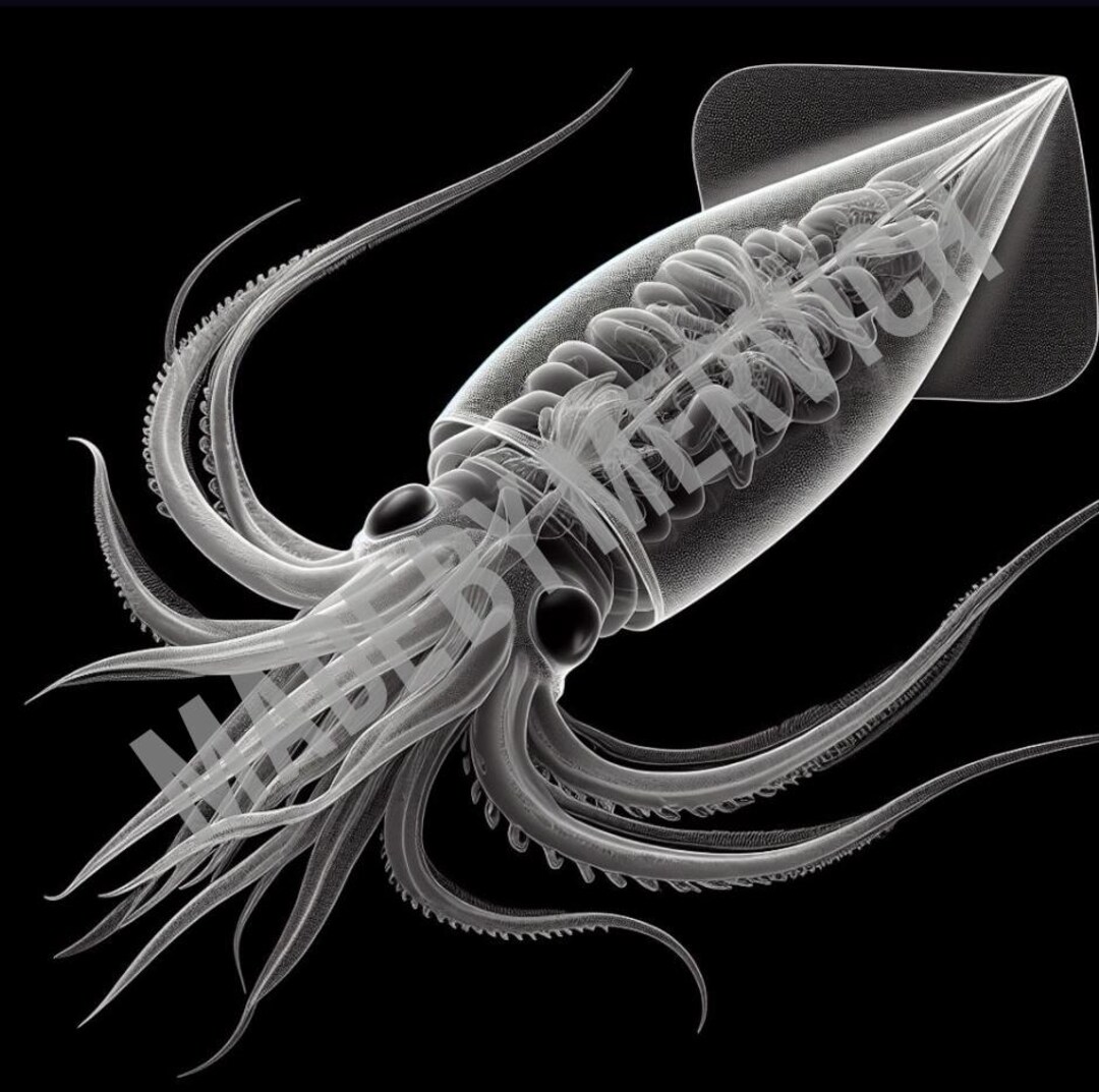 Transparent Squid Laser Engrave PNG Image File - Etsy