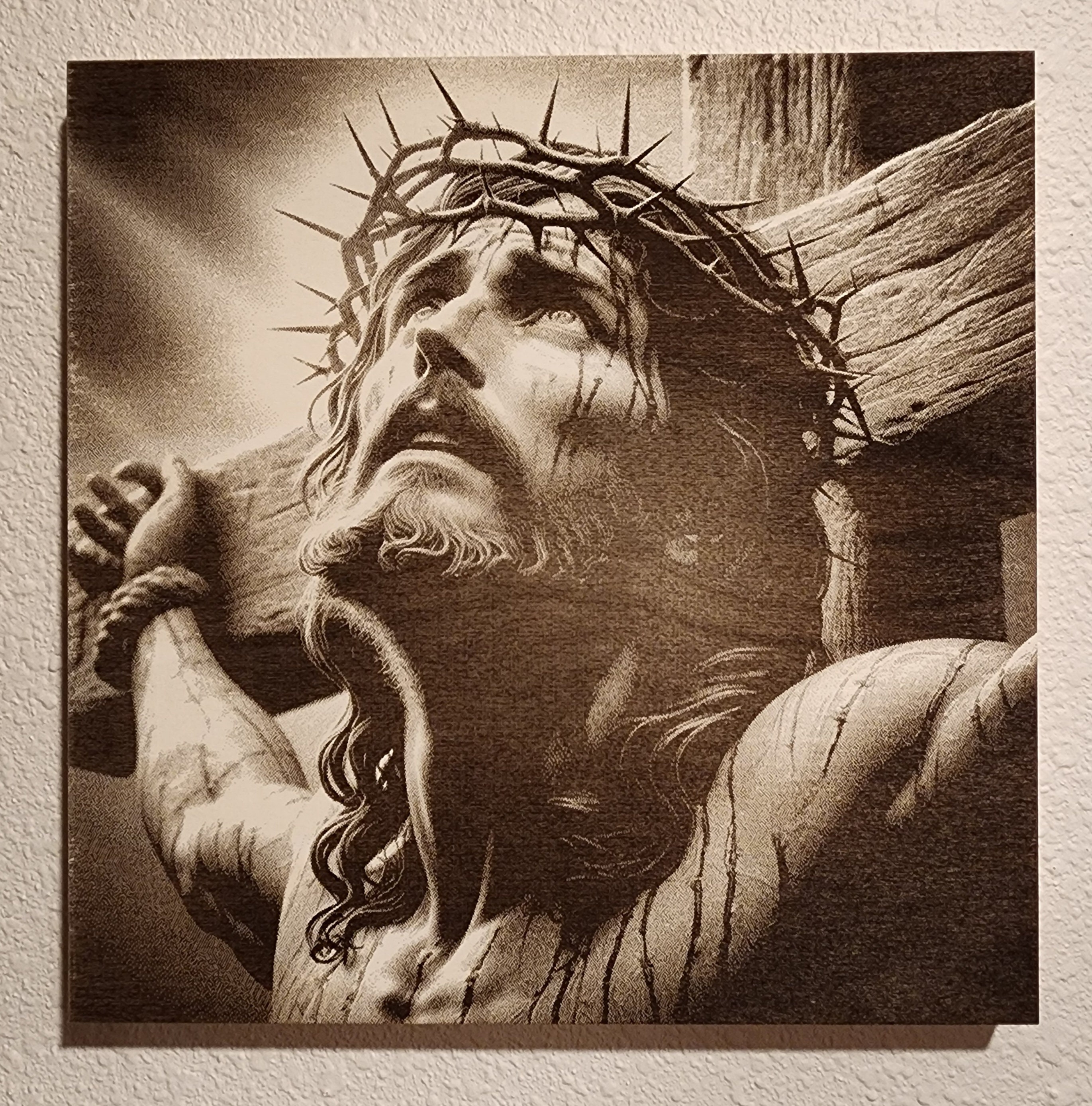 Jesus on Cross PNG - Laser Engrave Image (digital File) - Etsy