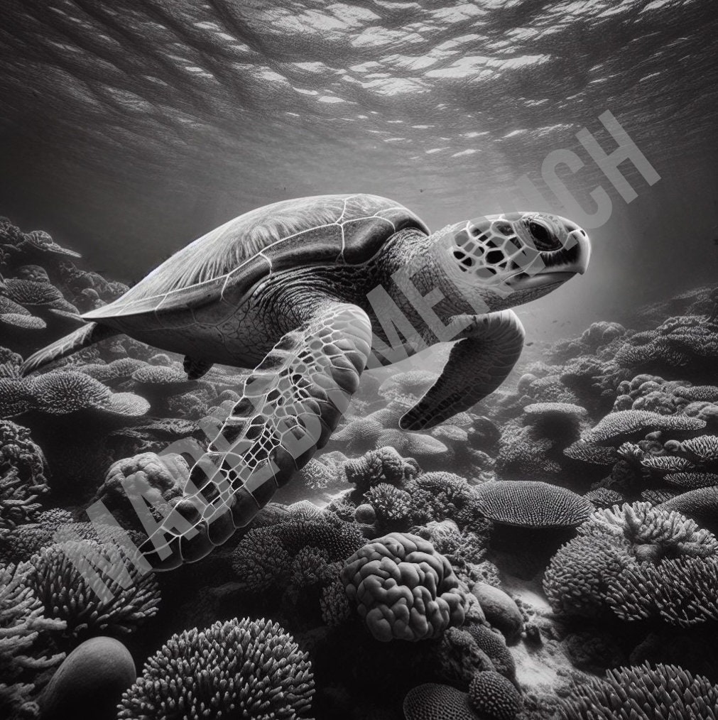 Laser Engrave PNG Sea Turtle 1/ Laser Ready / PNG for Engraving / PNG ...