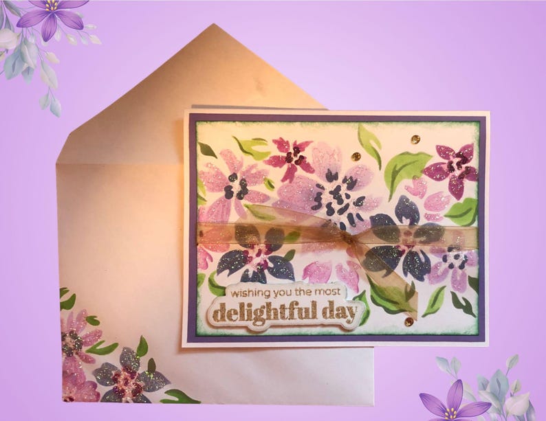 SC02 (sending Cheer Handmade Greeting Card #8 -encouragement - Greeting ...