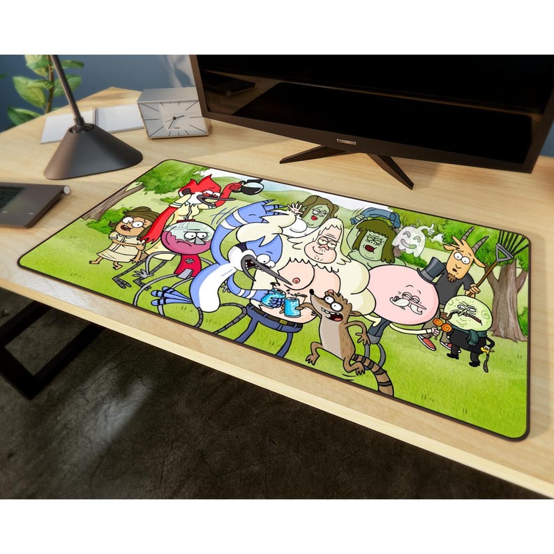 Cartoon-themed Desk Mat, Vibrant Character Design Mousepad for Gaming ...