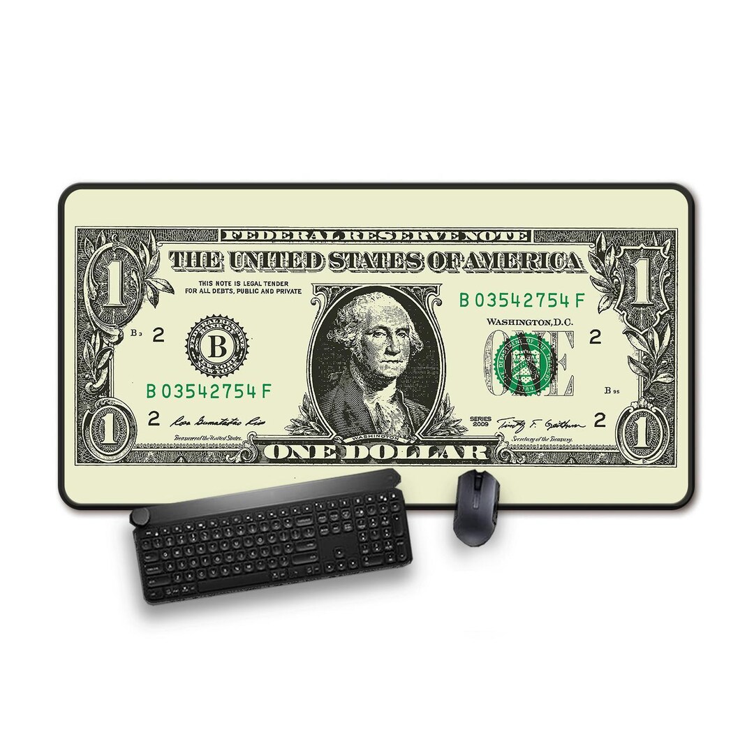 Extra Large Dollar Bill Gaming Mousepad, Millionaire Anti-slip Rubber ...