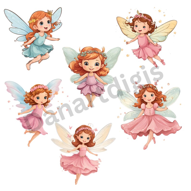 Fairies Set Png Cut Files - Etsy