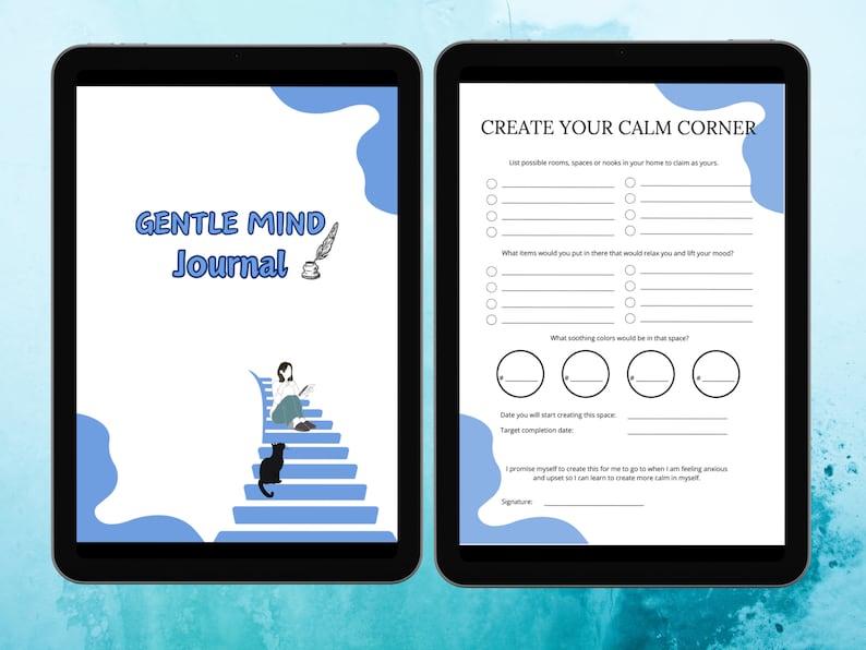 Printable Gentle Mind Journal / Workbook Declutter Your Mind Mental ...