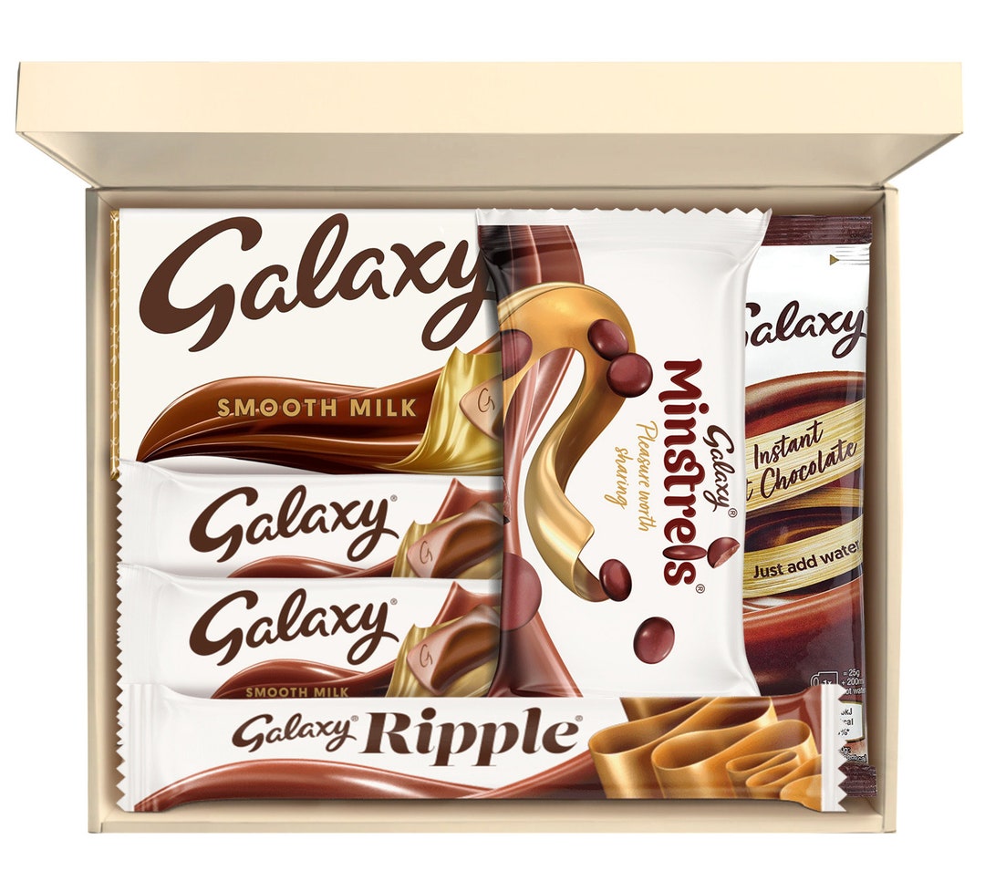 Galaxy Chocolate Gift Hamper Box Letter Box Friendly Unique Treat Box ...