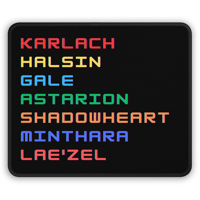 Baldur's Gate 3 Gaming Mouse Pad, Fantasy and Gaming Gifts, BG3 Karlach ...