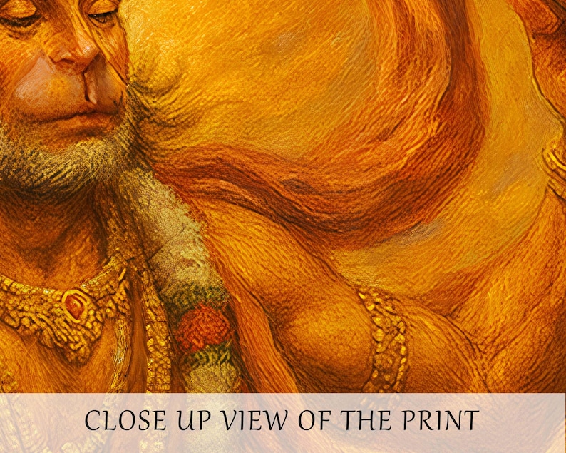 Hanuman Ji- Devotee of Lord Rama, Sita Ramayana, Indian Wall Art, Hindu ...