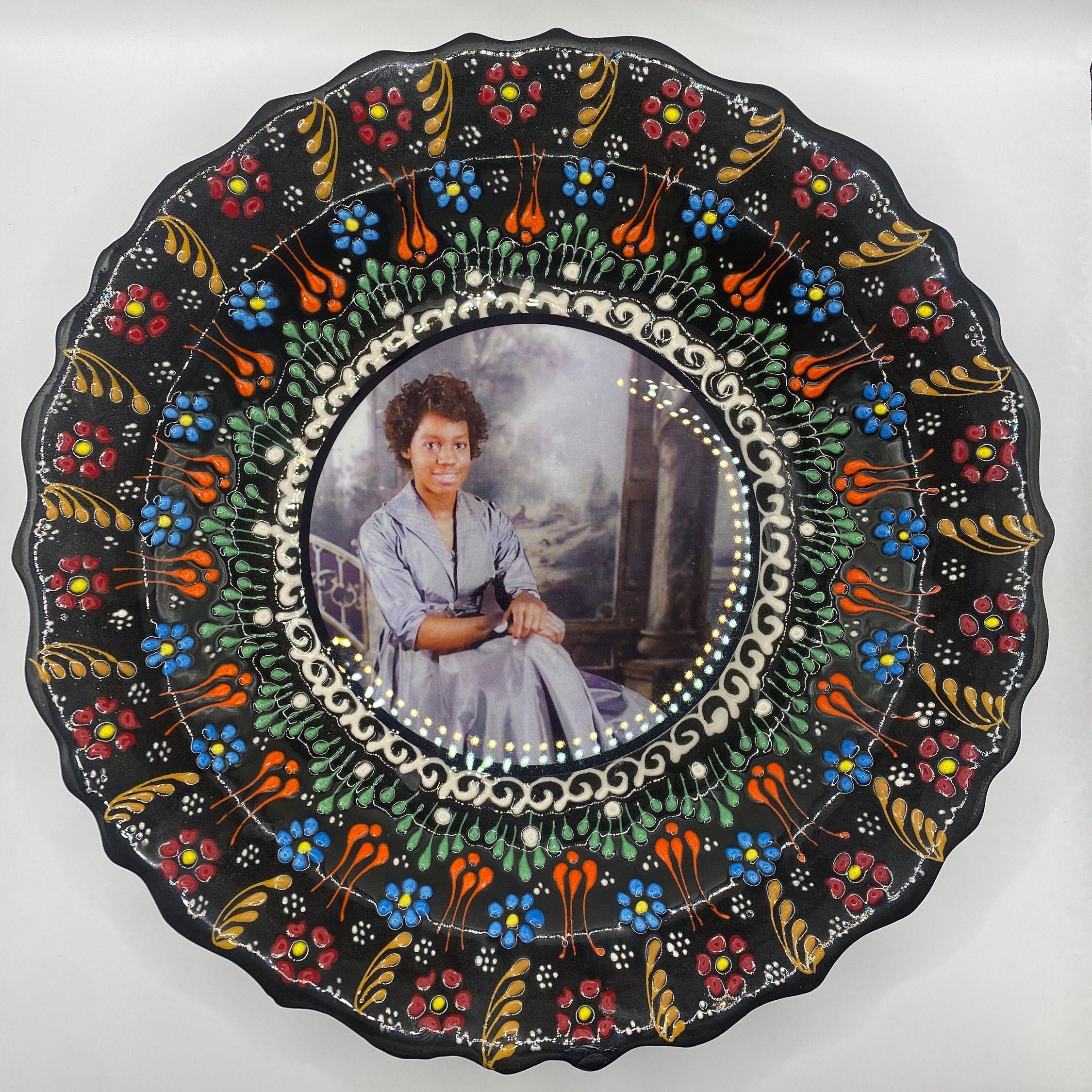 Custom Ceramic Plate With Photo, Decorative Handmade Custom Plate With ...