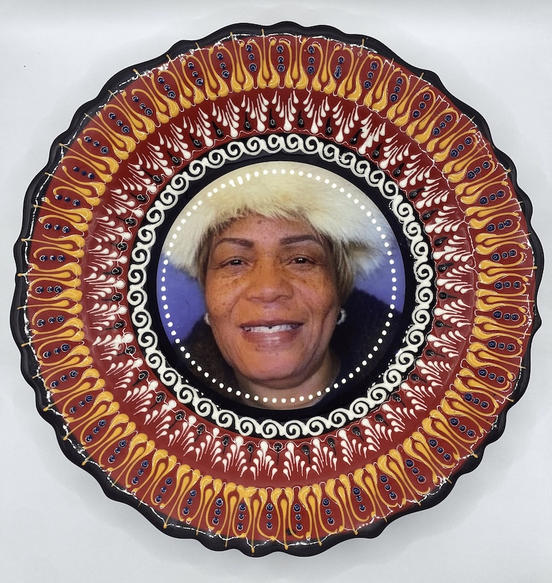 Custom Ceramic Plate With Photo, Decorative Handmade Custom Plate With ...