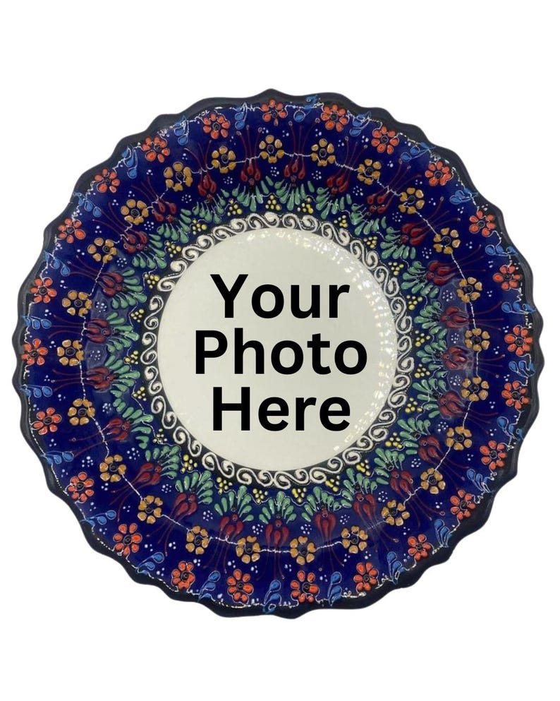 Custom Ceramic Plate With Photo, Decorative Handmade Custom Plate With ...