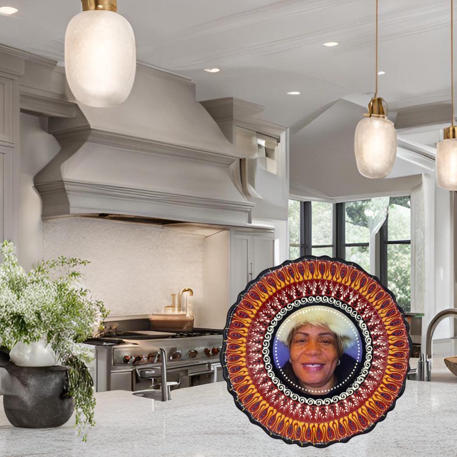 Custom Ceramic Plate With Photo, Decorative Handmade Custom Plate With ...