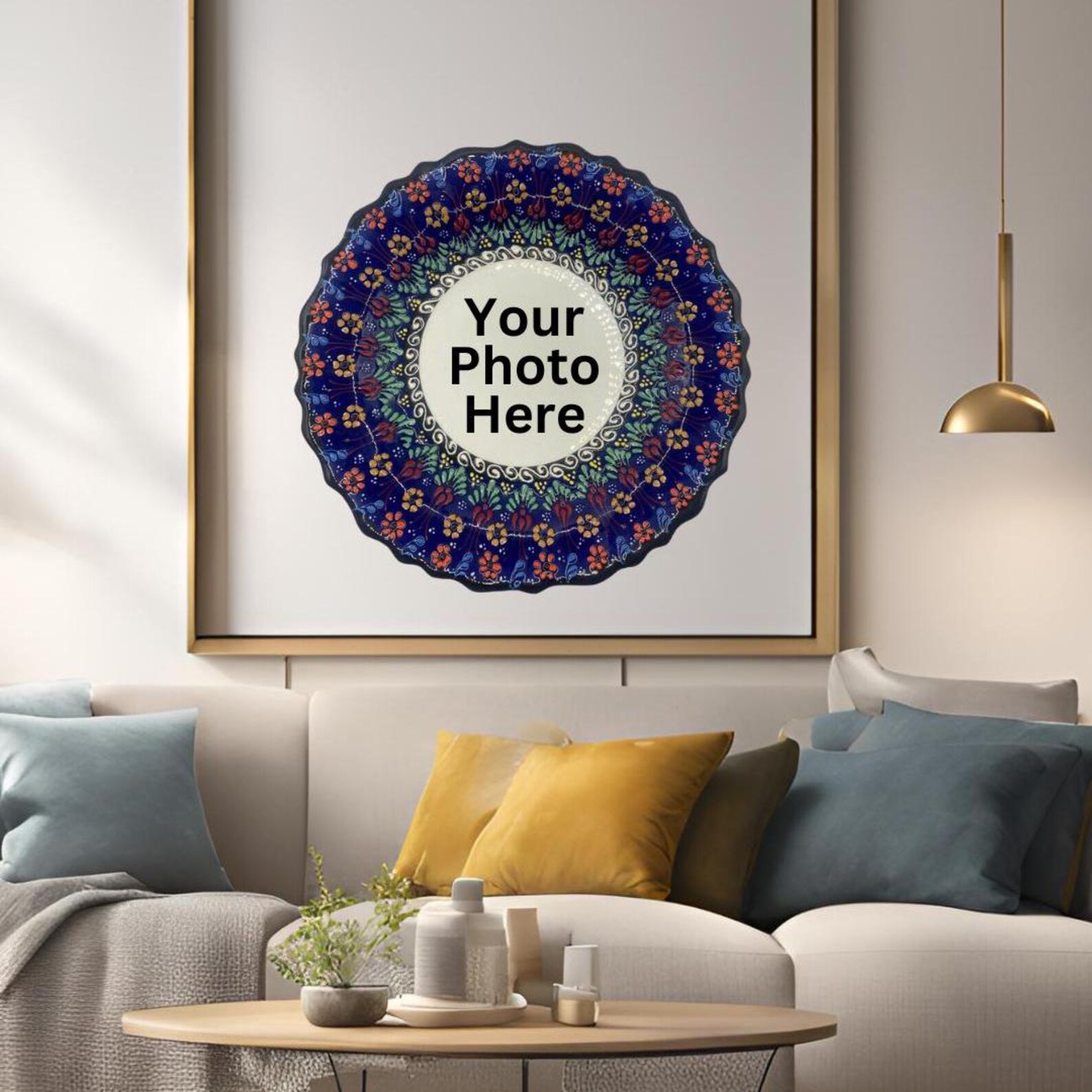 Custom Ceramic Plate With Photo, Decorative Handmade Custom Plate With ...