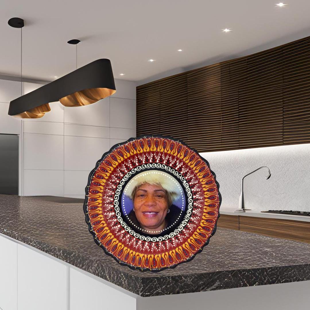 Custom Ceramic Plate With Photo, Decorative Handmade Custom Plate With ...