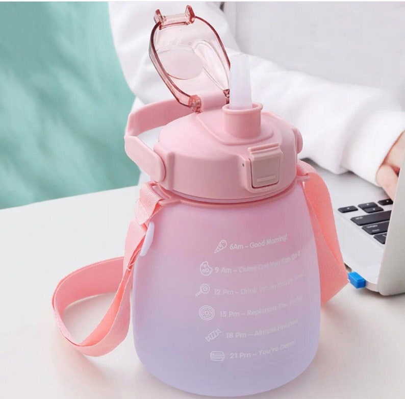 Aesthetic Water Jug - Easy to Carry - Time Stamps - Perfect for Busy ...