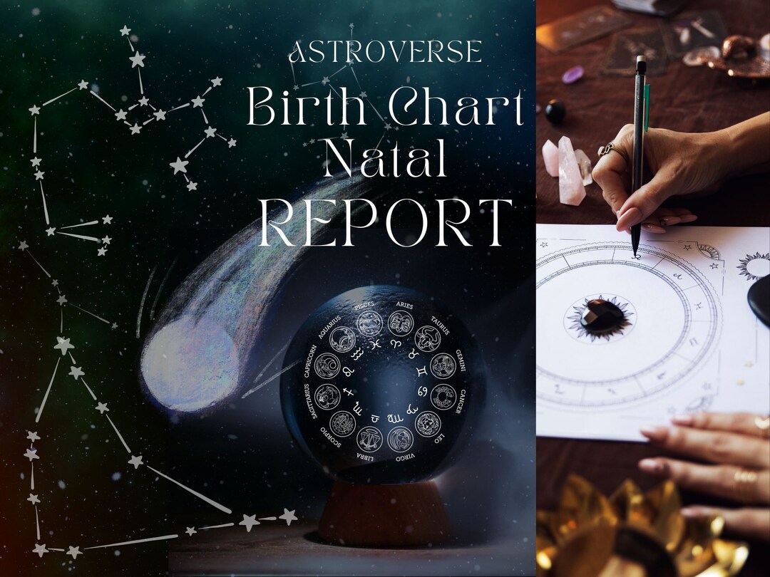 Astrology Birth Chart Natal Report Reading Natal Chart - Etsy