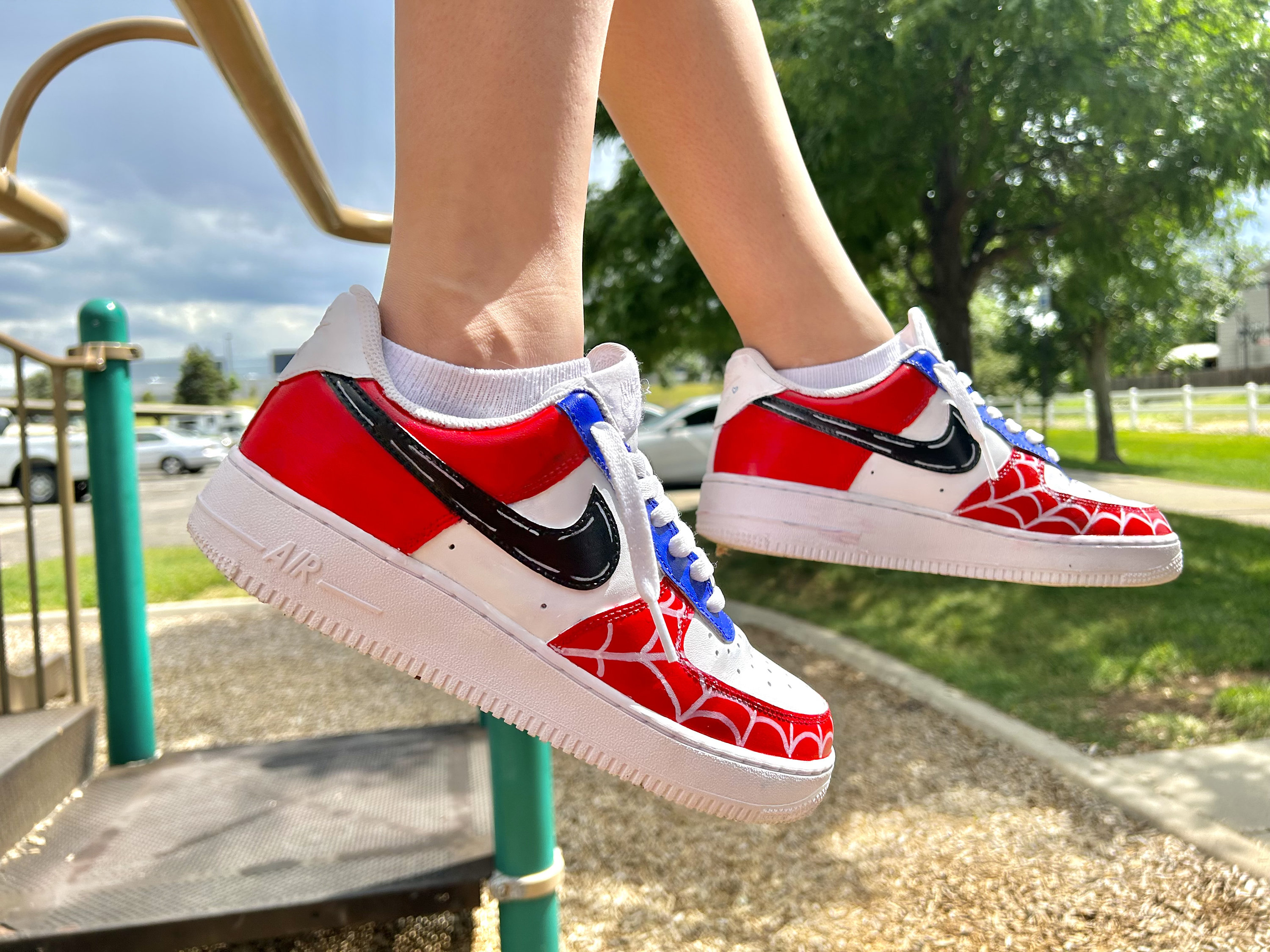 Custom Spider-manair Force 1s - Etsy