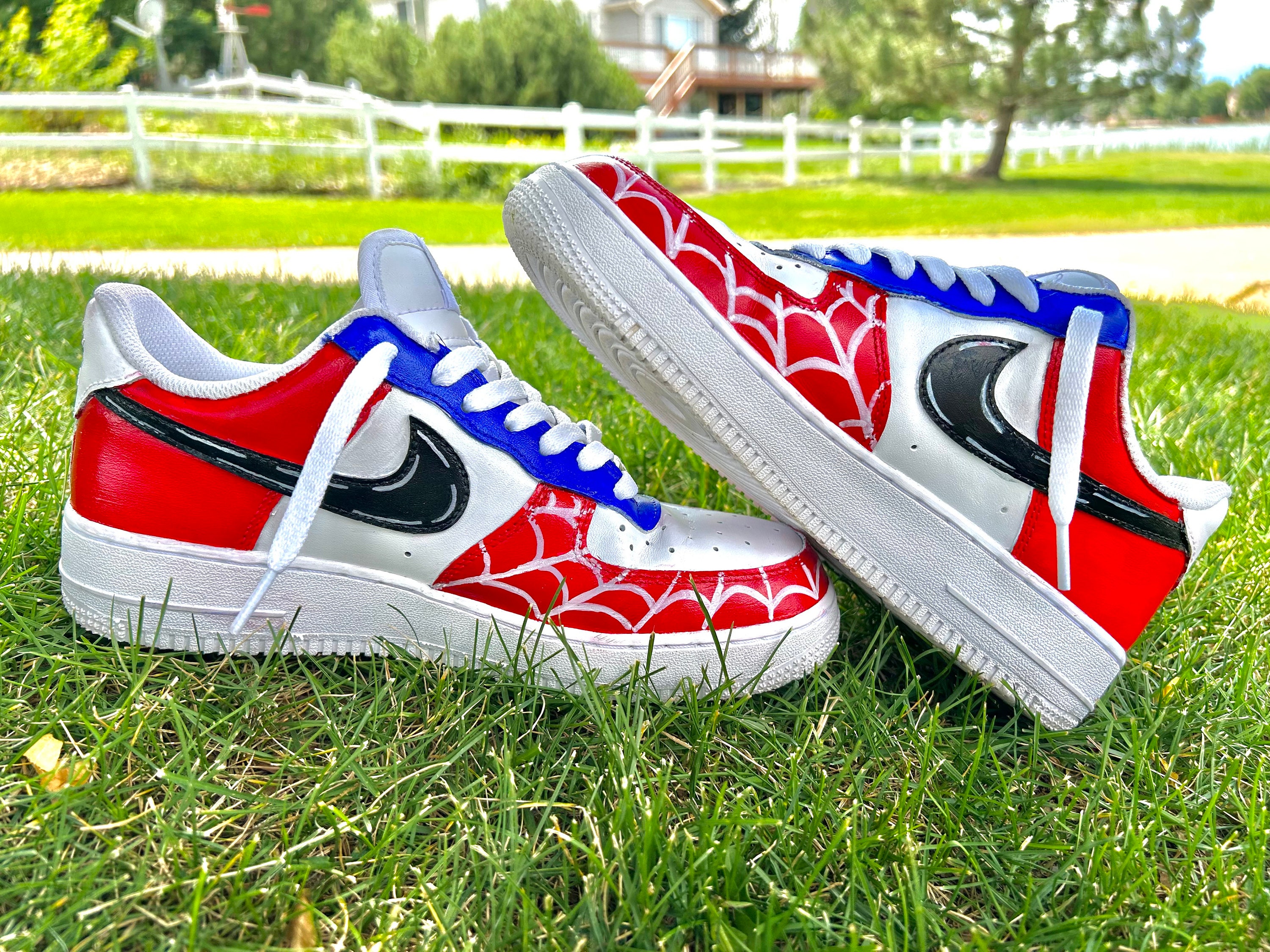 Custom Spider-manair Force 1s - Etsy