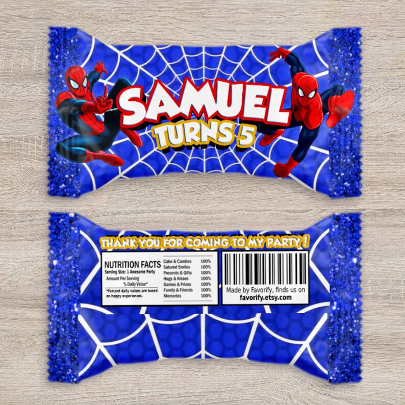 Spiderman Rice Krispies Wrapper - Rice Treats - Spider-man - Peter ...