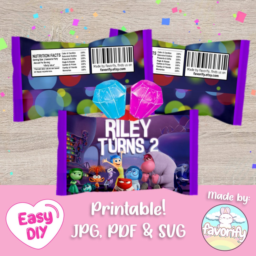 Inside Out Ringpops Wrapper - Ring Pop - Intensamente - Inside Out ...