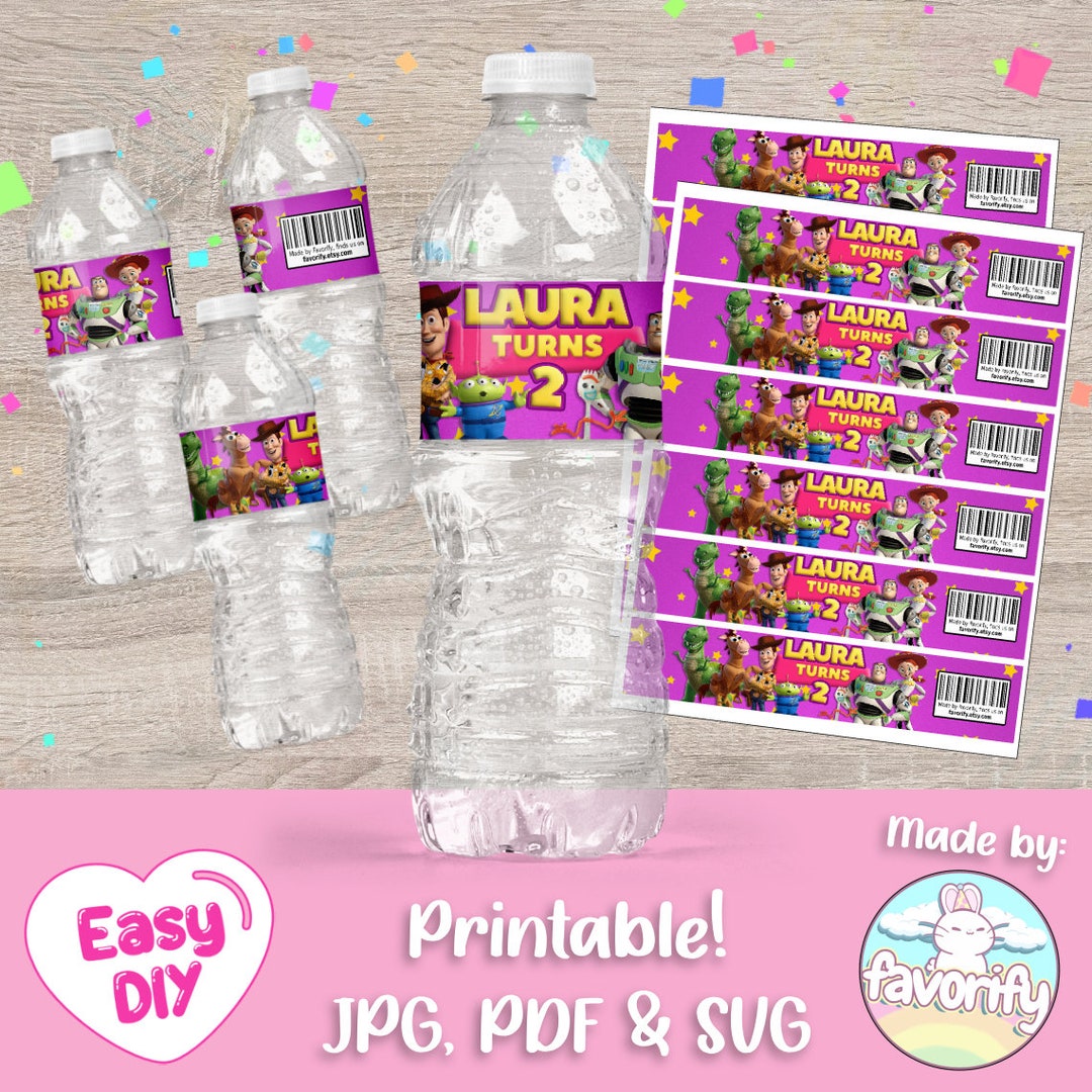 Toy Story Water Bottle Label - Toy Story Party - Woody - Buzz Lightyear ...