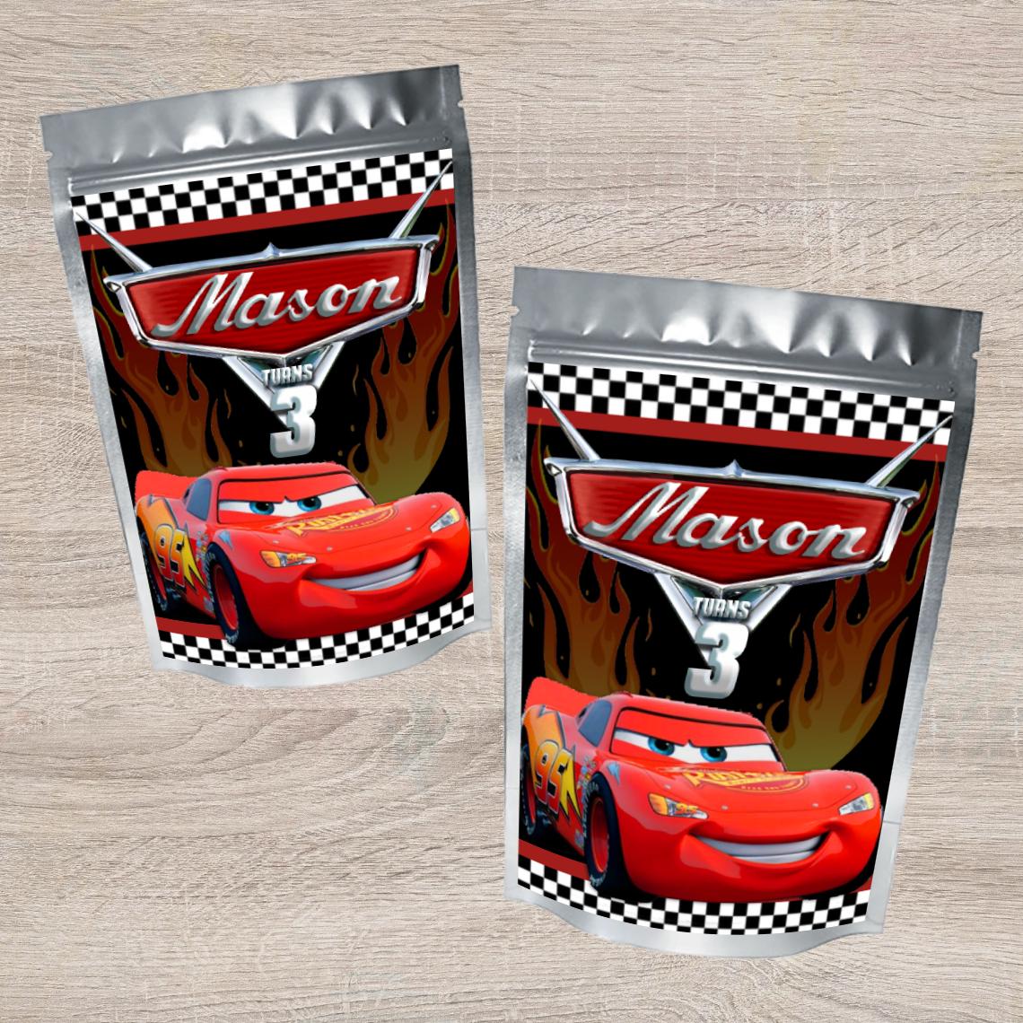 Cars Juice Pouch Labels - Cars Party - Lightning Mcqueen - Cars Movie ...