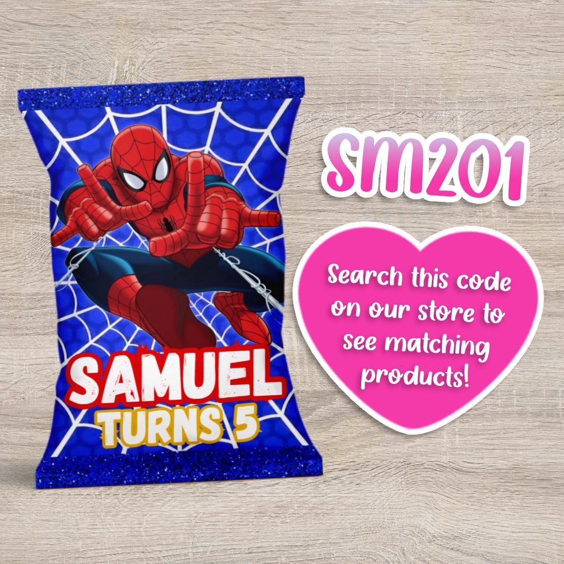 Spiderman Chip Bags Wrapper - Spider Man Party - Peter Parker - Favor ...