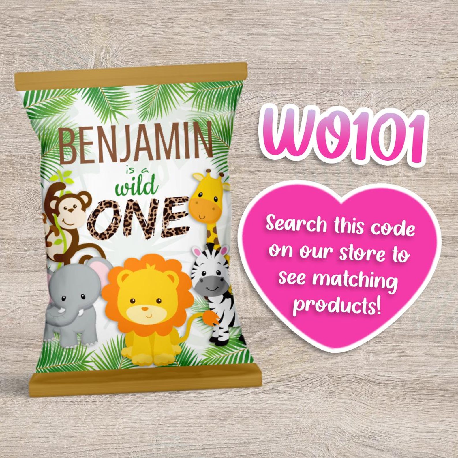 Wild One Water Bottle Labels - First Birthday - Safari - 1st Birthday ...