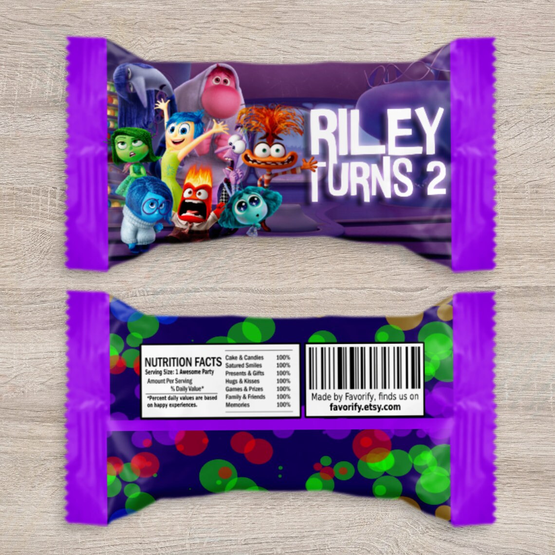 Inside Out Rice Krispies Wrapper Intensamente Inside Out Party Rice ...