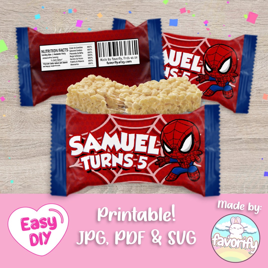 Spiderman Rice Krispies Wrapper - Spider-man - Baby Spidey - Krispies ...