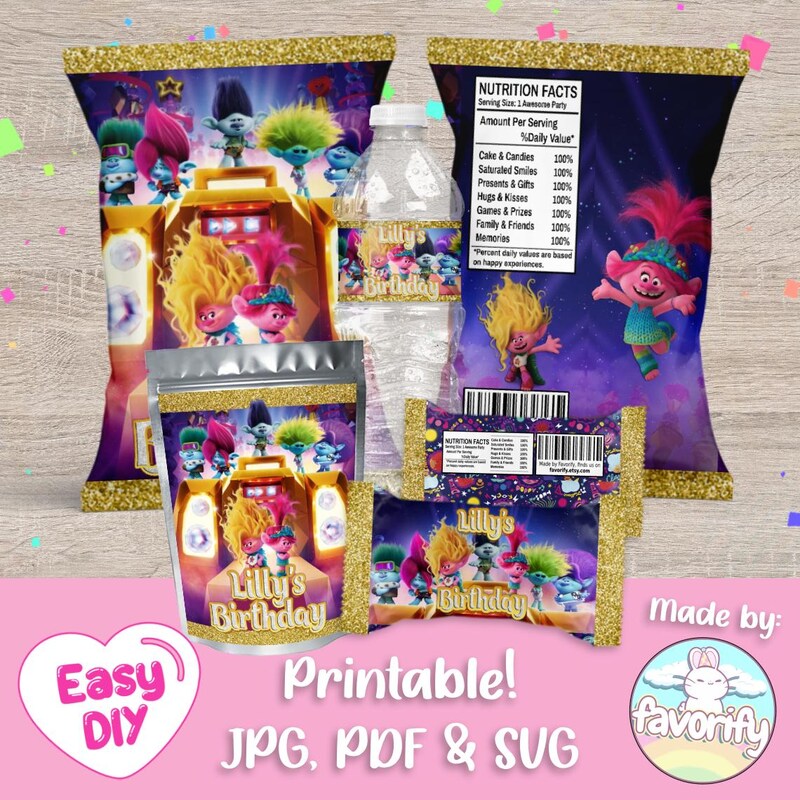 Trolls Chip Bag - Etsy