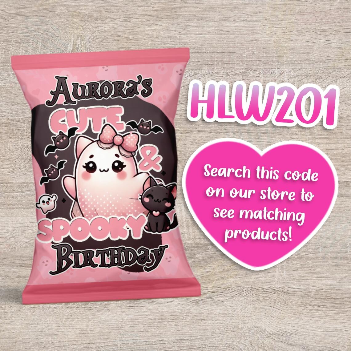 Halloween Birthday Bundle - Chip Bags Wrapper - Krispies - Cute and ...