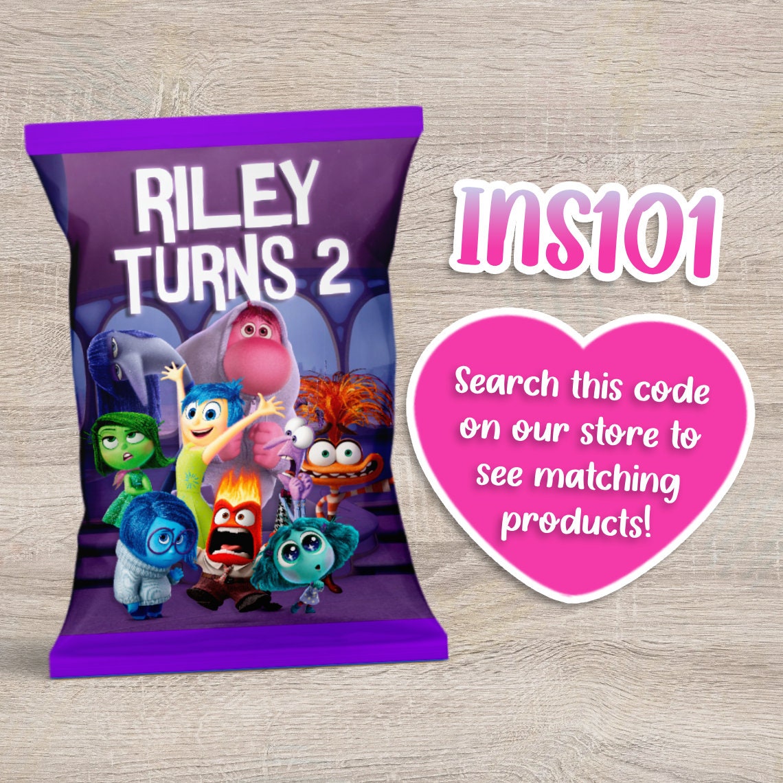 Inside Out Fruit Snacks Wrapper - Gummies - Intensamente - Inside Out ...