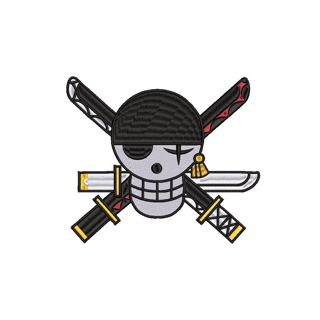 Anime Skull Logo Gift Embroidery Design: 5 Sizes (instant Download) - Etsy
