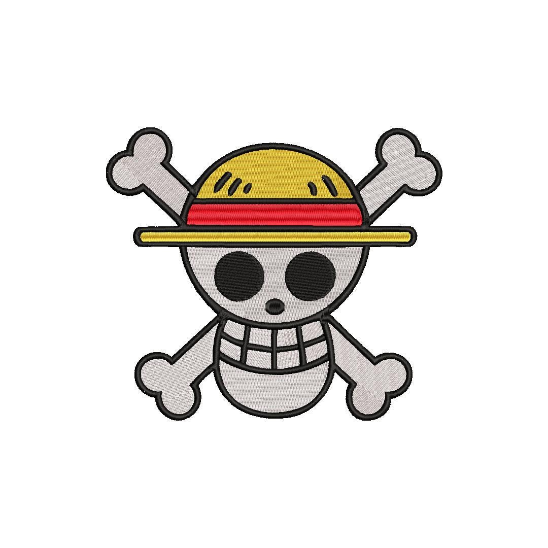 Anime Skull Logo Gift Embroidery Design: 5 Sizes (instant Download) - Etsy