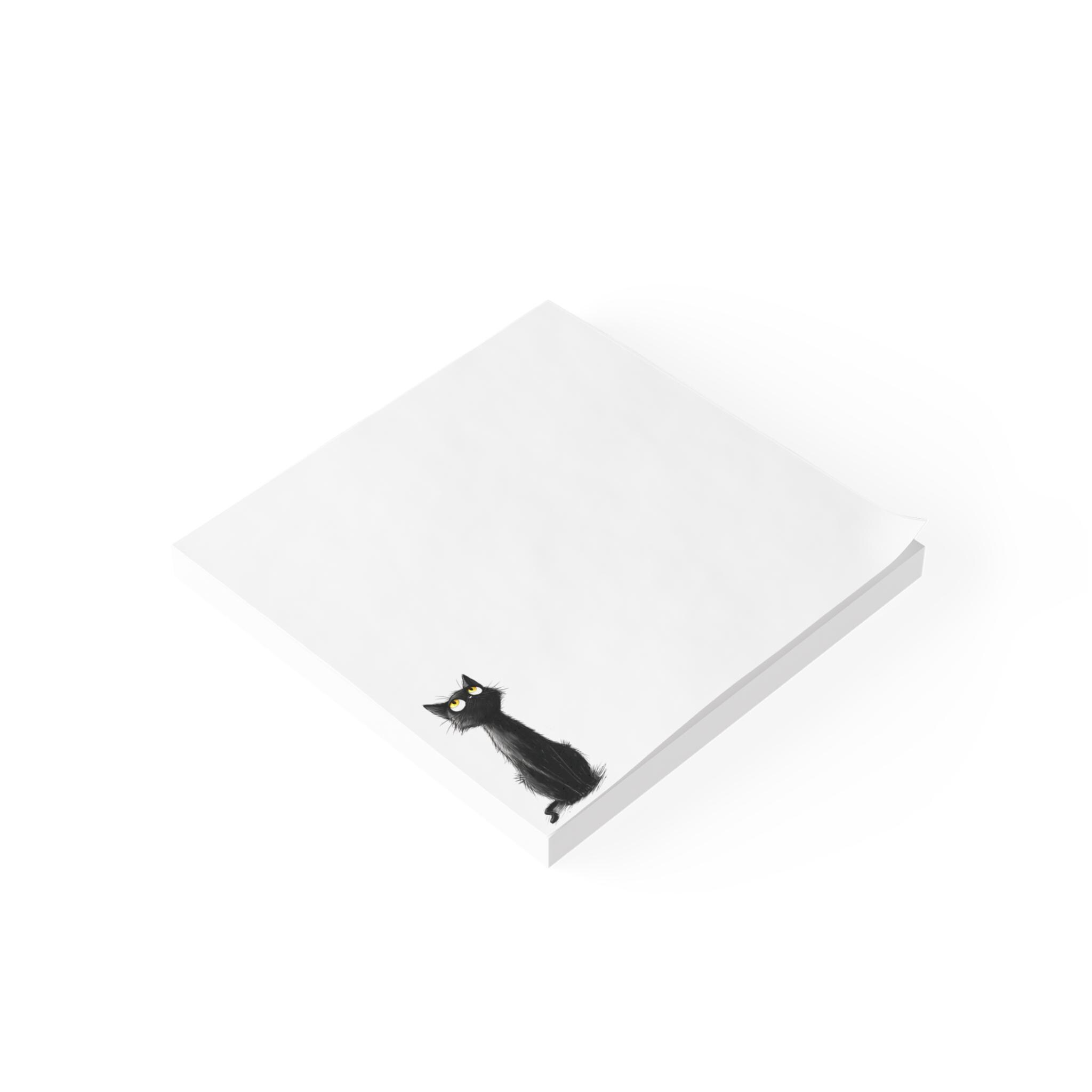 Cute Funny Black Cat Post-it Note Pads to Do List Sweet Cat Funny Gift ...