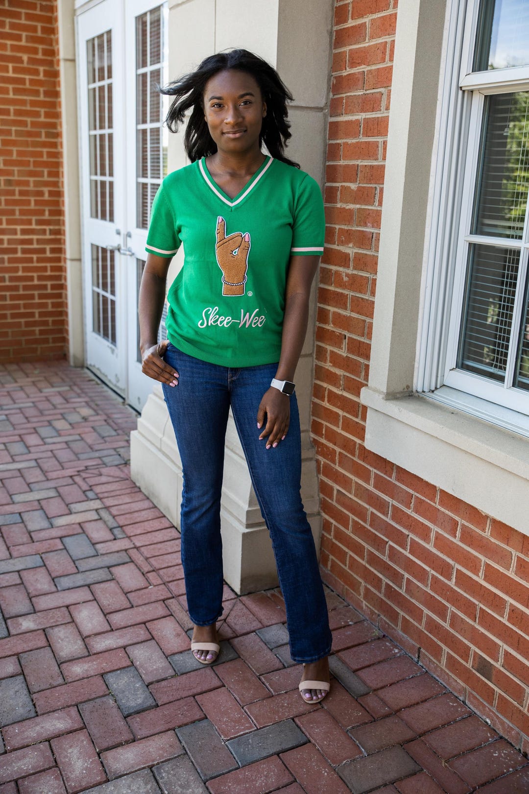 Skee-wee V-neck - Green - Etsy