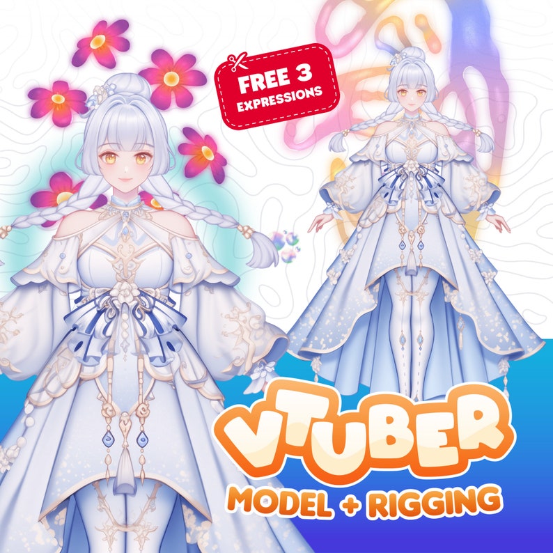 Vtuber Character Custom Vtuber Model for Commercial Use Live2d Vtuber ...