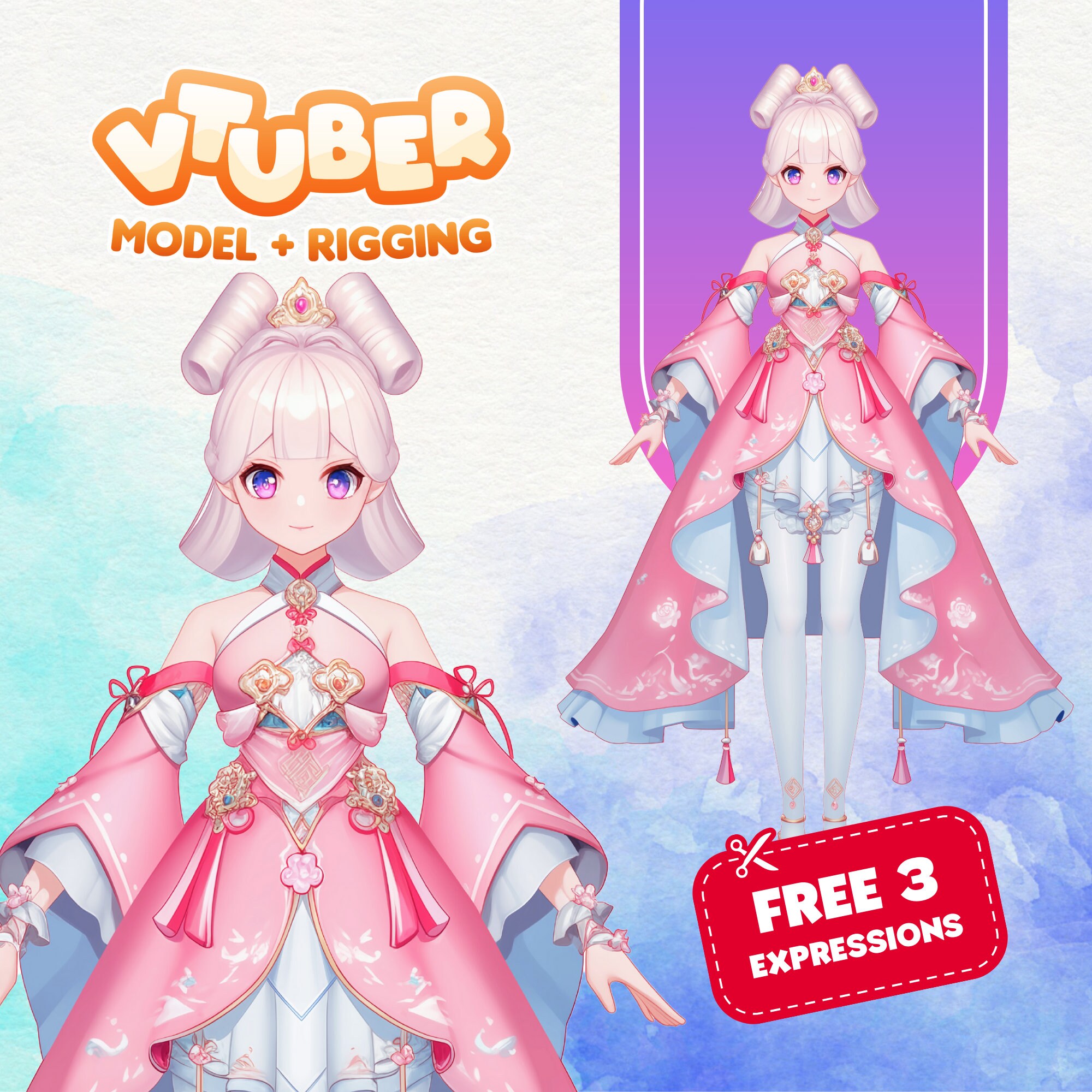 Personaje Vtuber / Modelo Vtuber personalizado para uso comercial ...
